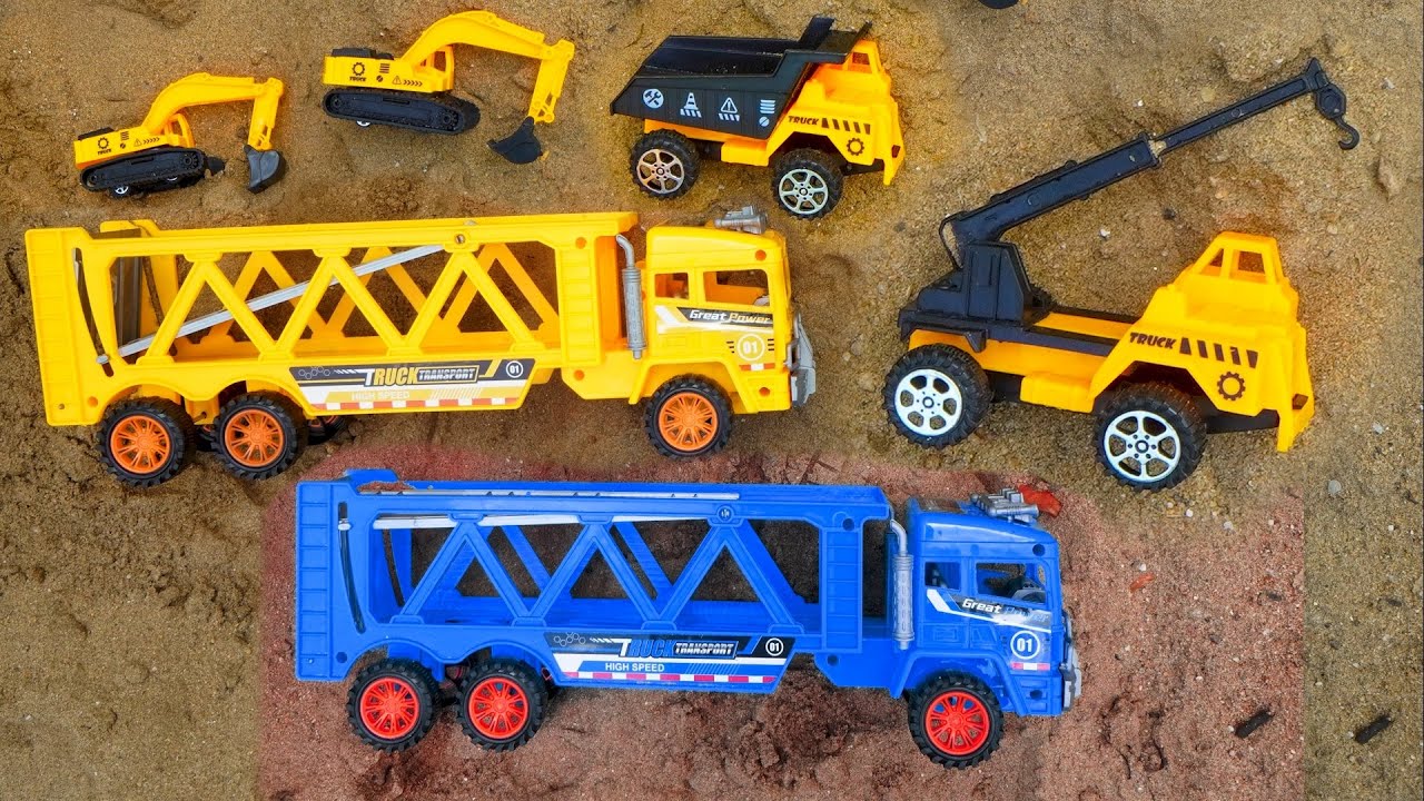 Xe Múc Đất / Xe Container chở Máy Xúc Cát / Xe Cần Cẩu / Xe Tải Đổ Cát ...